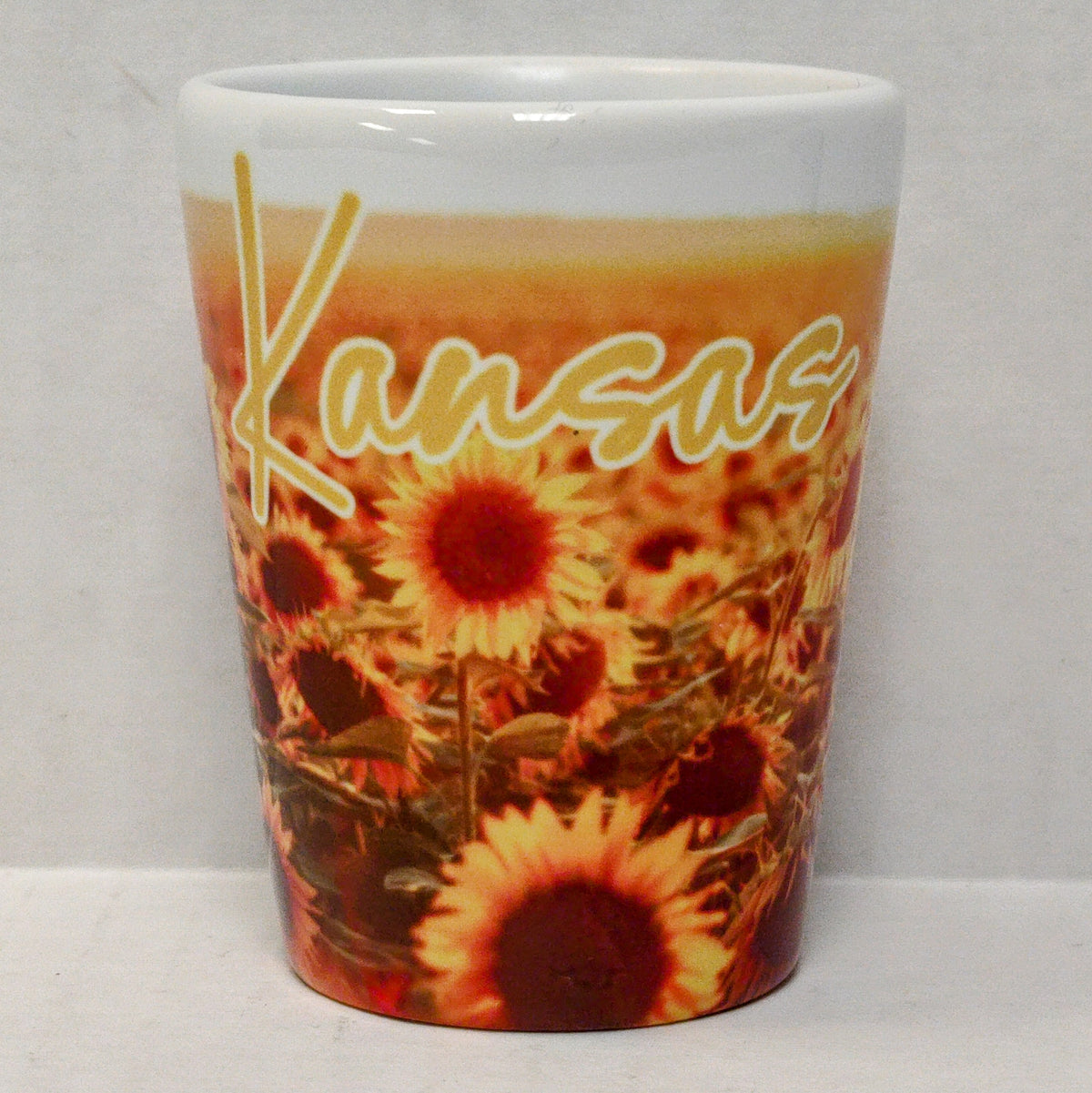 Kansas 1oz Ceramic Shot Glass — Wichita Gift Company